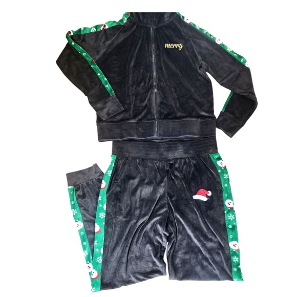No Boundaries | Pants & Jumpsuits | Merry Christmas Ho Ho Ho Velour ...